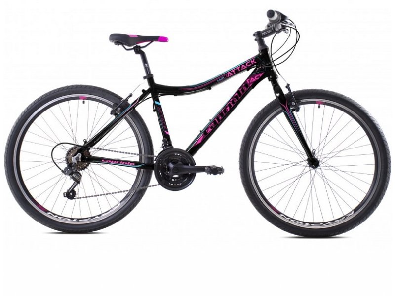 CAPRIOLO Женски велосипед Attack Lady црно-розе | Најголема онлајн ...