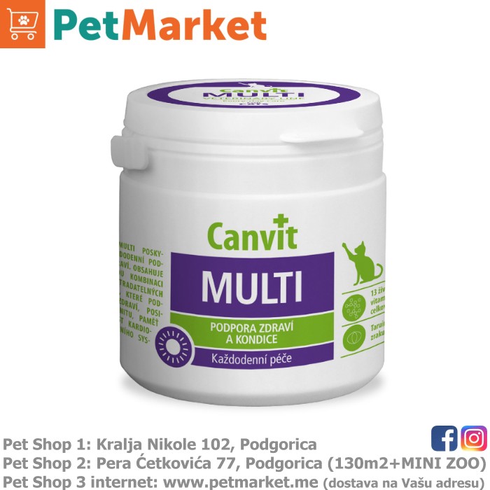Canvit Multi za mačke 100g, 100 tableta | Online prodaja Canvit Multi ...