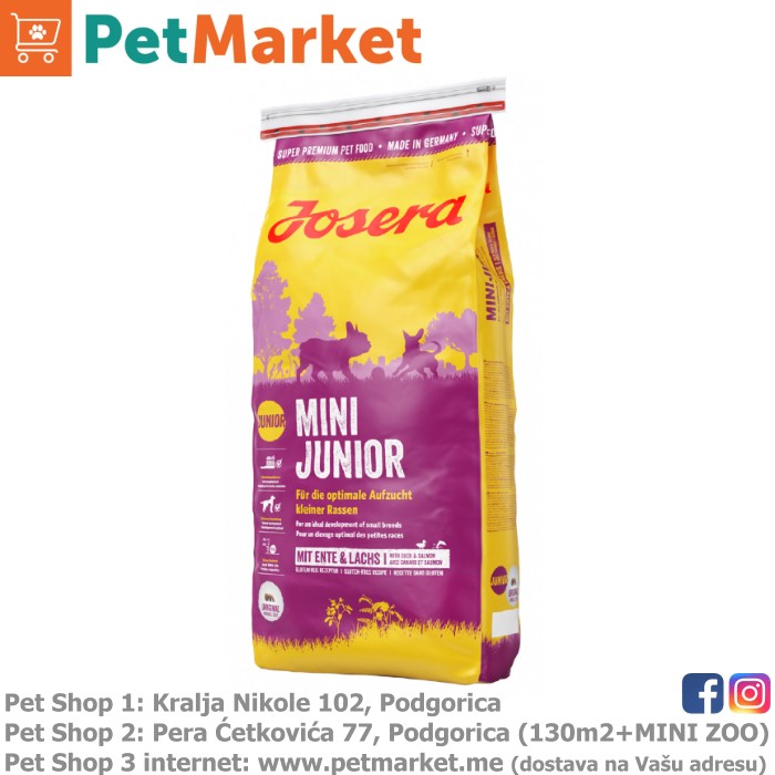 Josera Mini Junior Super Premium, 10 kg | Online prodaja Josera Mini ...
