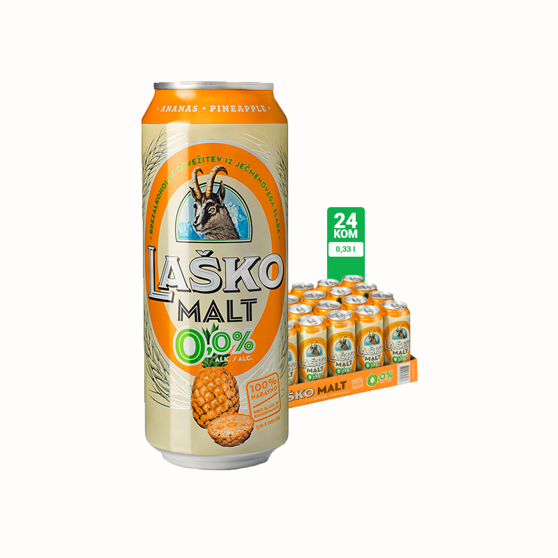 Laško bezalkoholno pivo Malt Ananas CAN 0.5l 1/24 | Online prodaja ...