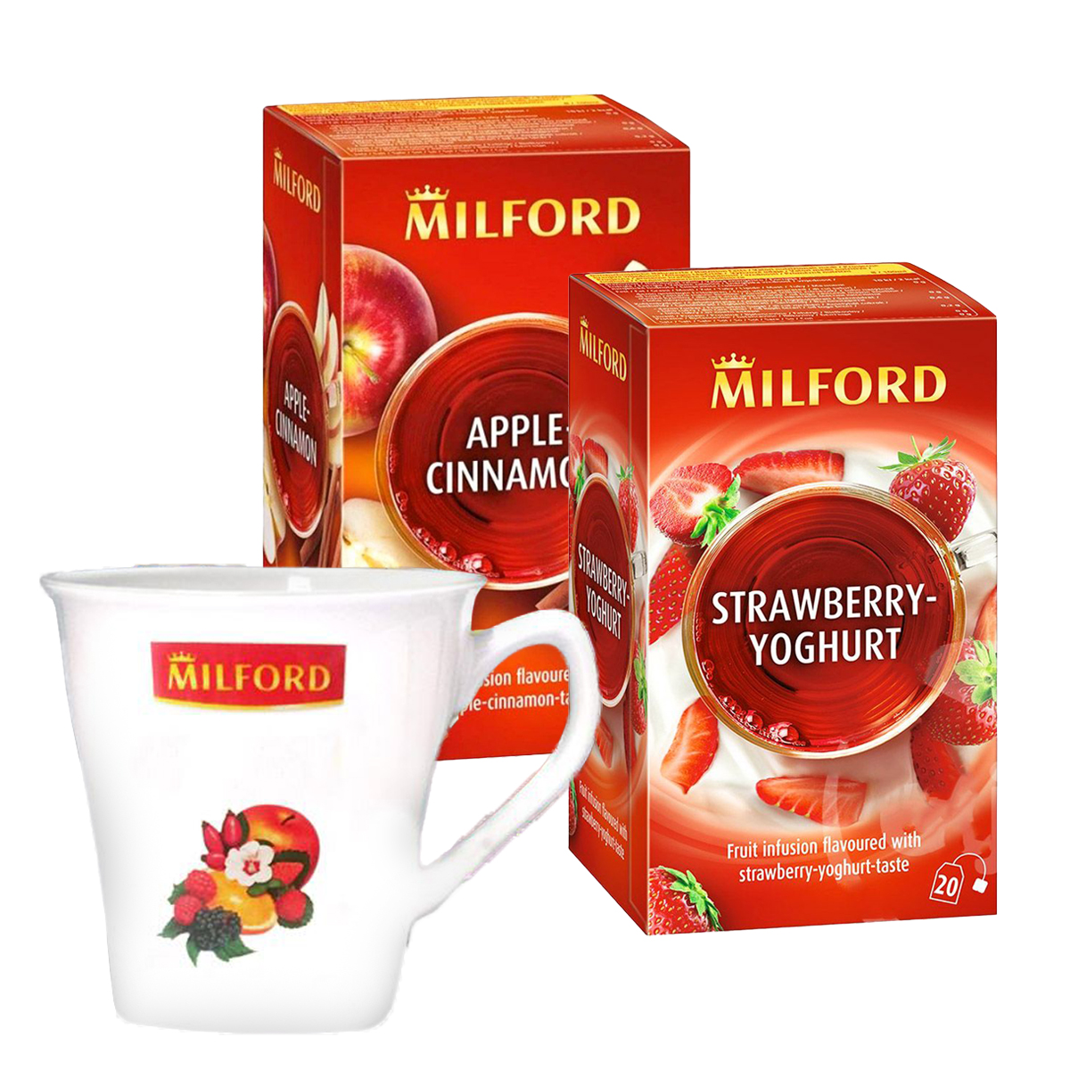 MILFORD Poklon paket, 2 čaja+šolja | Online prodaja | Ananas