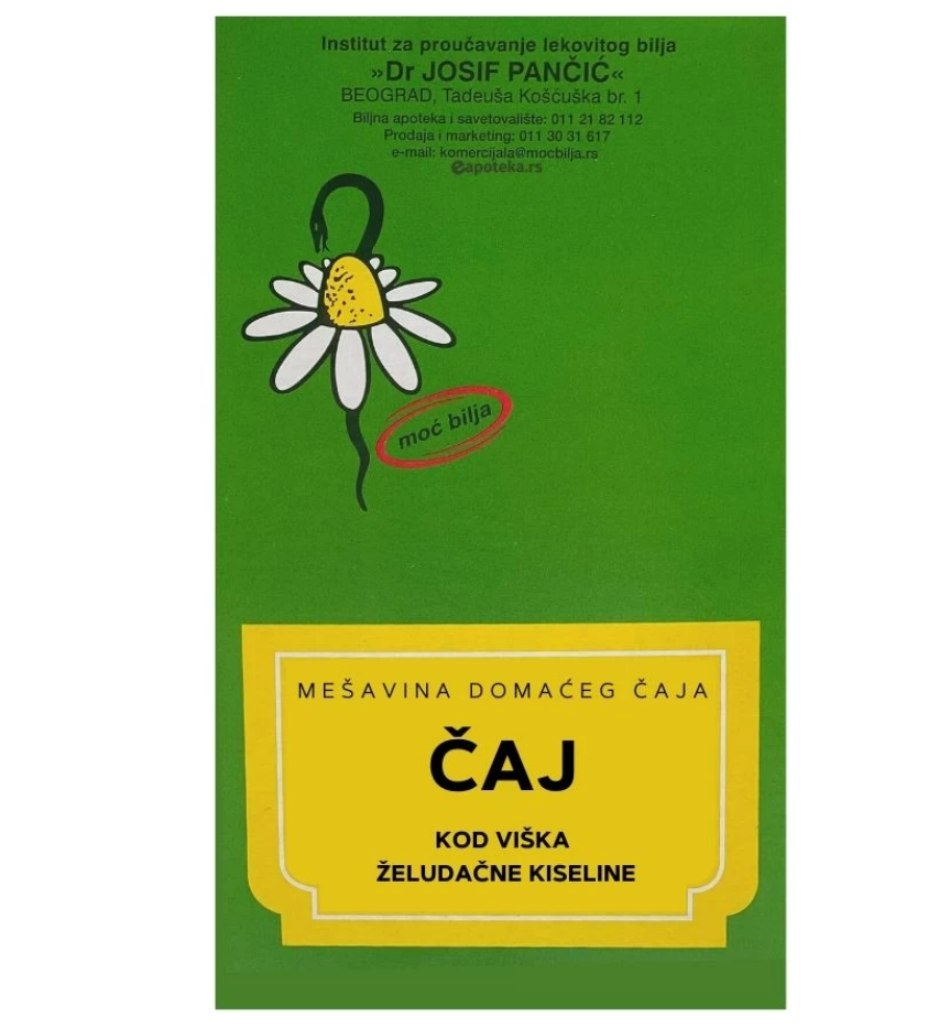 JOSIF PANČIĆ Čaj za pomoć kod viška želudačne kiseline Br.09 100 g ...