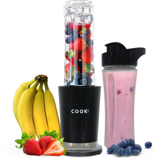 Cook-It Blender Smoothie Maker To Go, 2 čaše, 350W, Crni | Online ...