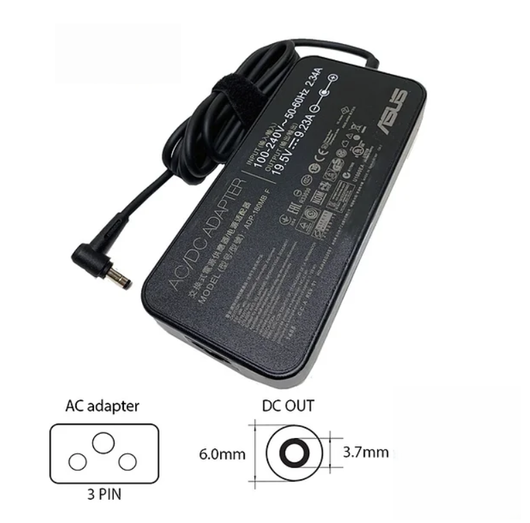 ASUS Laptop adapter 19.5V-9.23A ( 6.0 x3.7 ) ADP-180MB F 180W | Online ...