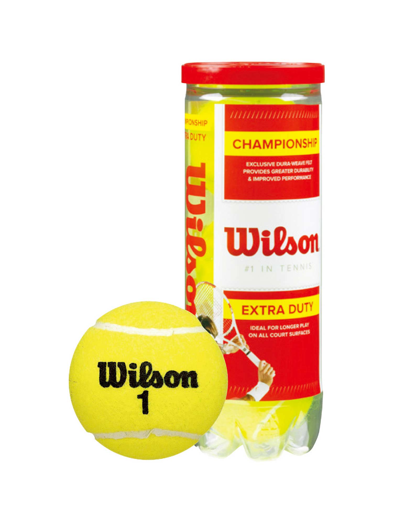 WILSON Set teniskih loptica 3/1 Championship XD žuti | Online prodaja ...