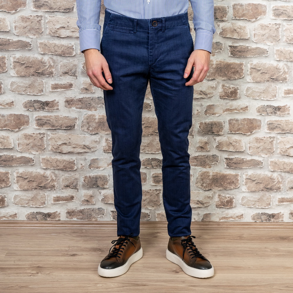 SANTOS & SANTORINI Muške pantalone Henrik teget | Online prodaja | Ananas