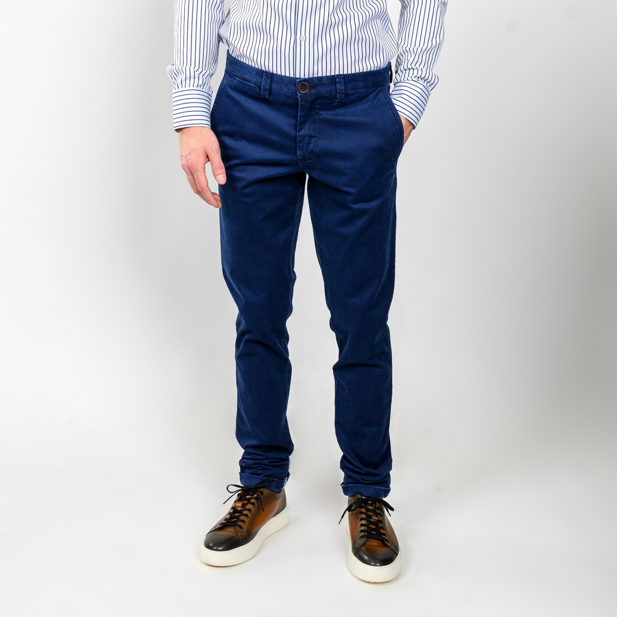 SANTOS & SANTORINI Muške pantalone Rickard teget | Online prodaja | Ananas