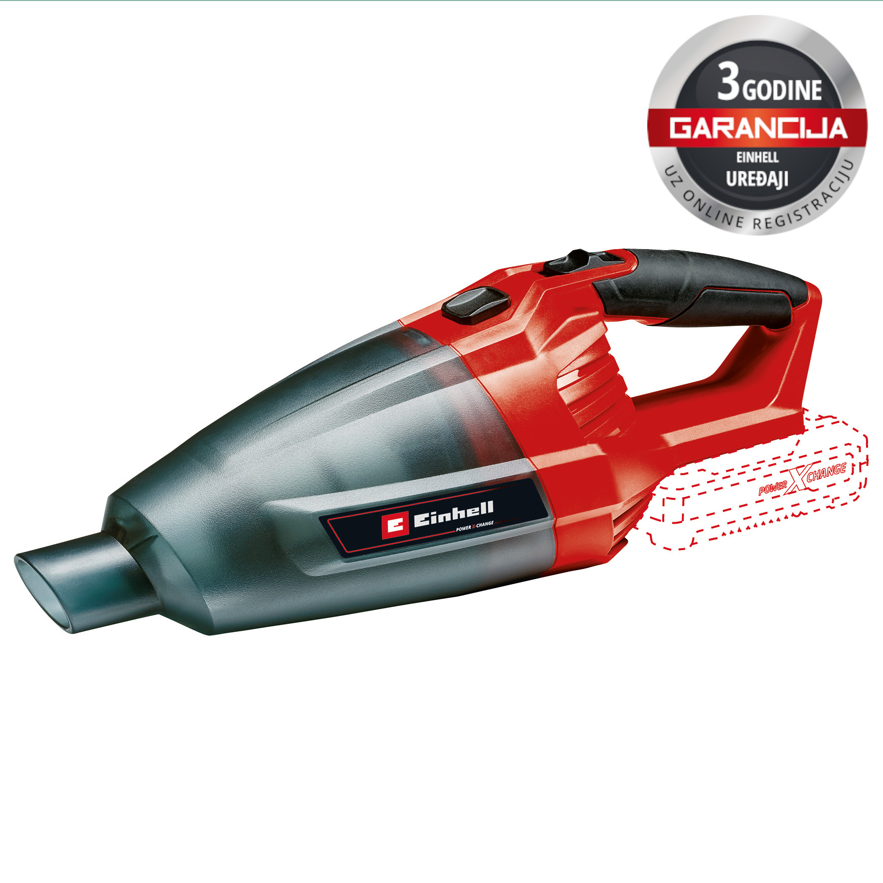 EINHELL Akumulatorski usisivač TE-VC 18 Li Solo | Online prodaja | Ananas