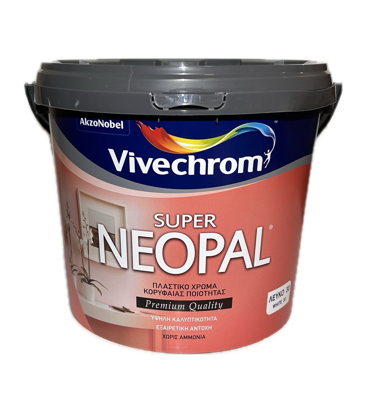 VIVECHROM Emulziona boja za zidove premium kvaliteta 3l, White Neopal ...
