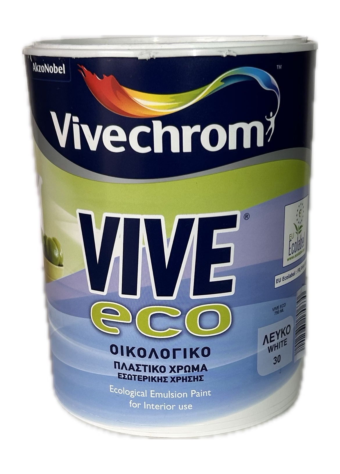 VIVECHROM Emulziona boja za zidove 0,75l, White Vive Eco | Online prodaja | Ananas