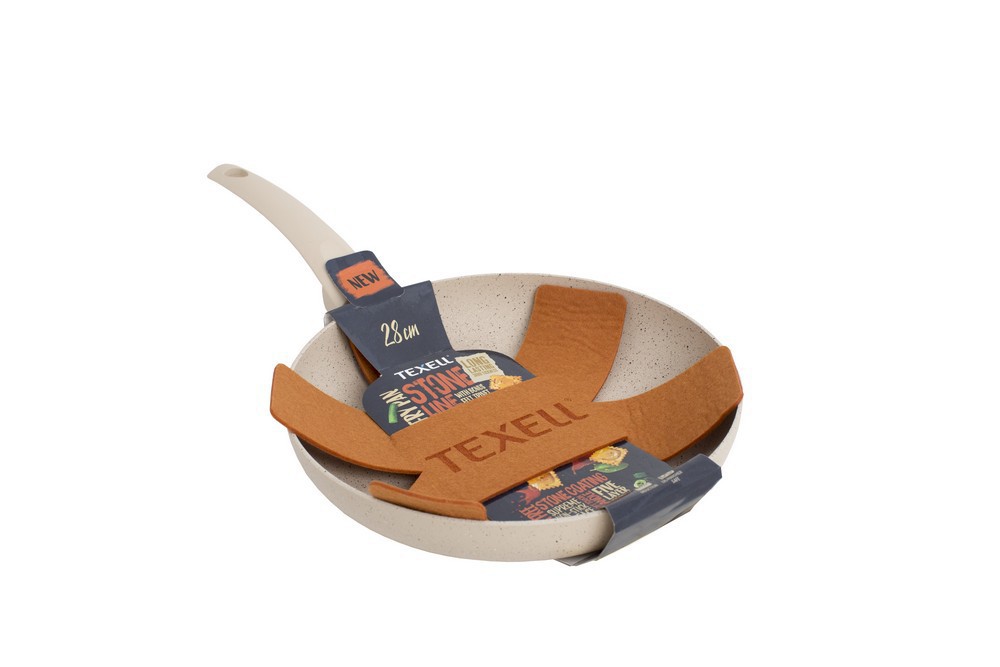 TEXELL Tiganj duboki Stone line TPSL-D28 i podmetač za tiganje 28cm ...