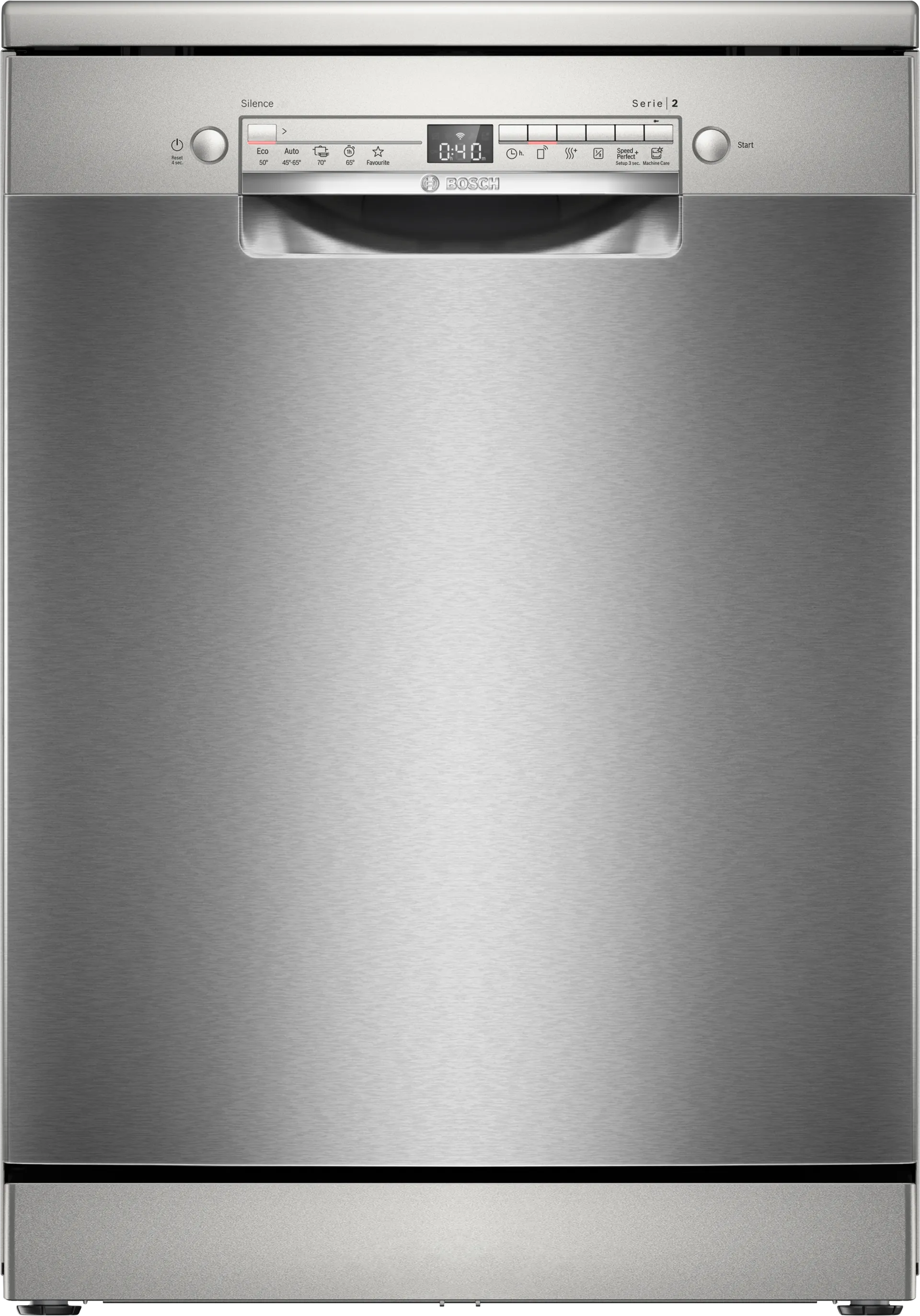 BOSCH Samostojeća mašina za pranje sudova Polinox SMS2HVI02E 60cm siva | Online prodaja | Ananas