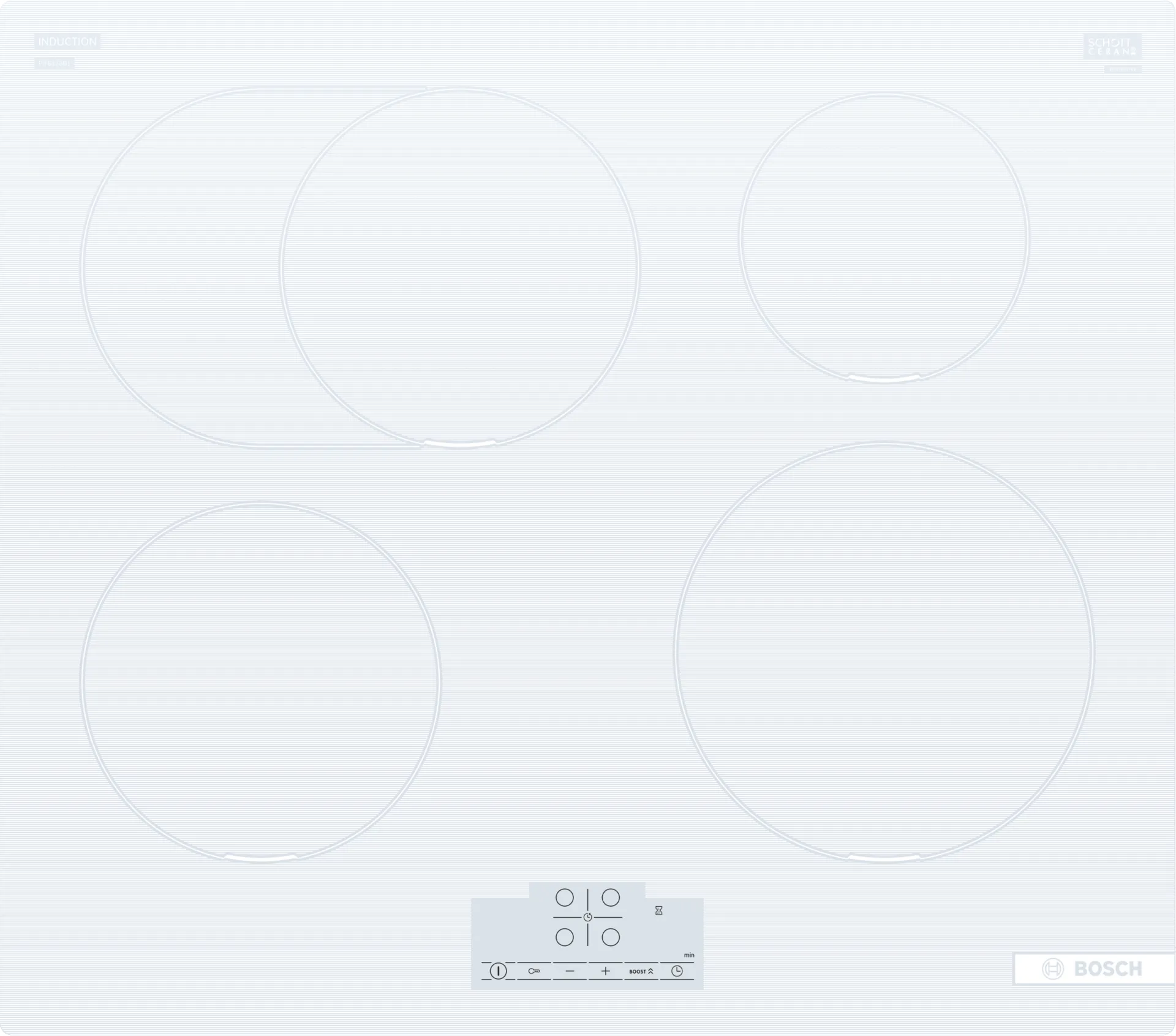 BOSCH Ugradna indukciona ploča PIF612BB1E bela | Online prodaja | Ananas