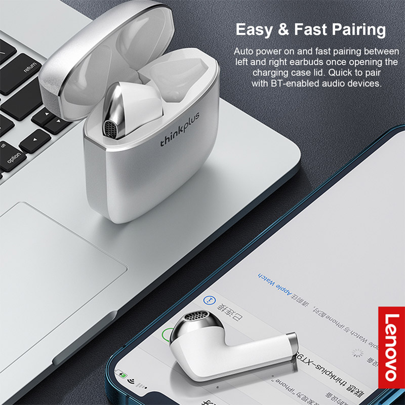LENOVO Bluetooth slušalice thinkplus LivePods XT99, Bele | Online prodaja | Ananas