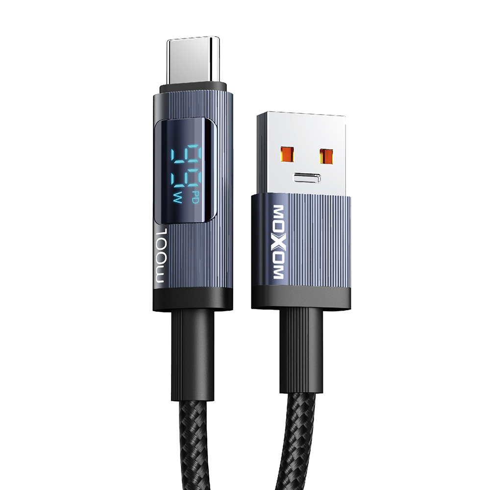 USB data kabl MOXOM LX-CB882 100W Type-C 1.2m, Crni | Online prodaja | Ananas