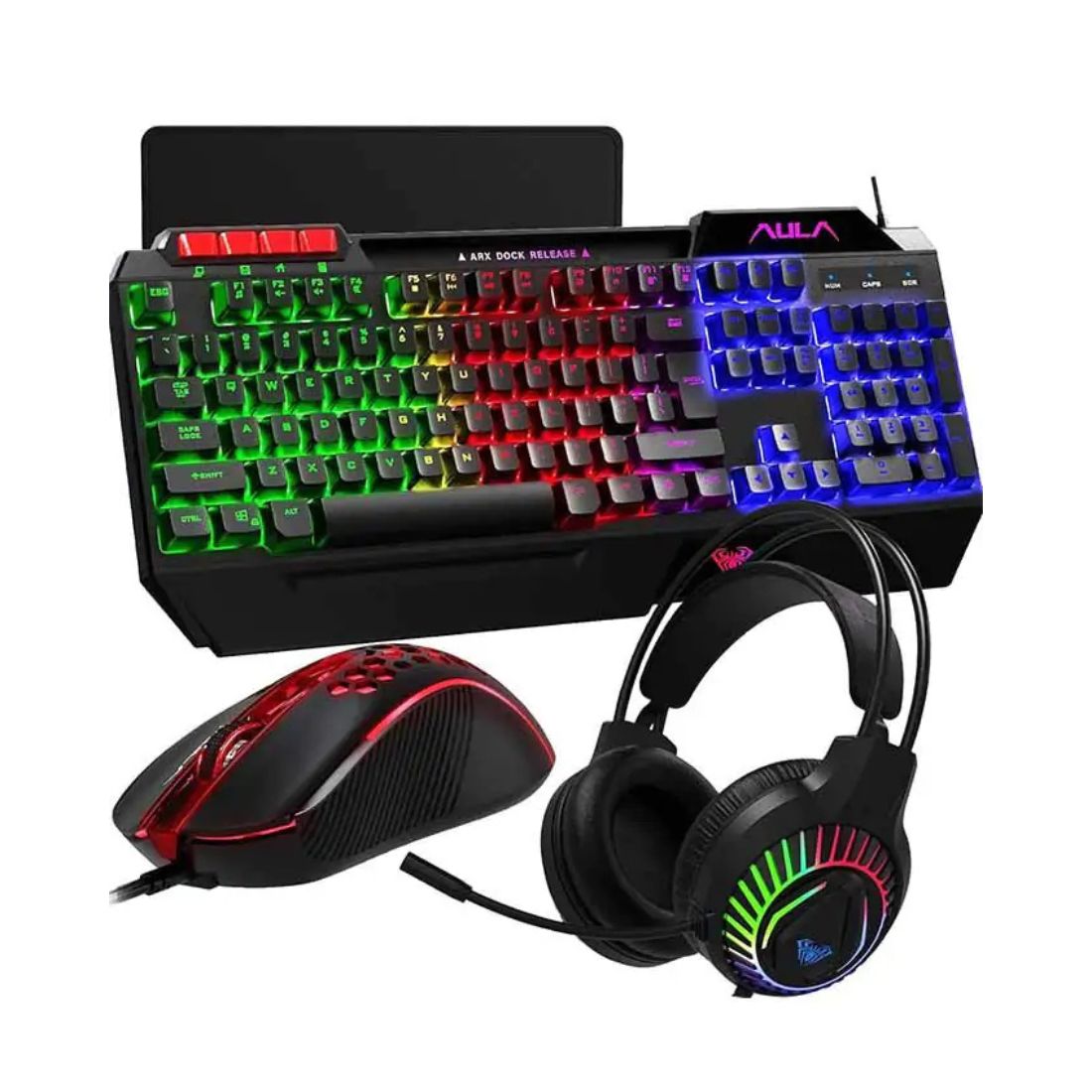Aula Gaming combo T650, 4 u 1 (tastatura, slušalice, miš, podloga ...
