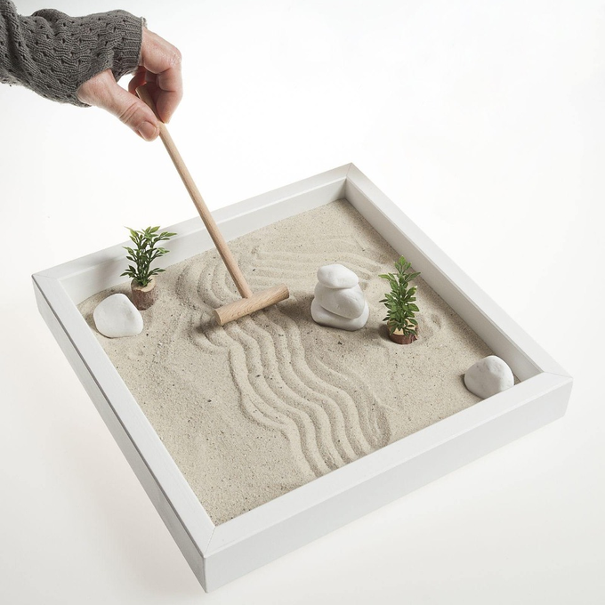 RADIONICA BLINK Zen bašta, 28x28, Bela | Online prodaja | Ananas