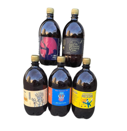 Zzapi Set kraft piva, 1l, 5 komada | Online prodaja | Ananas