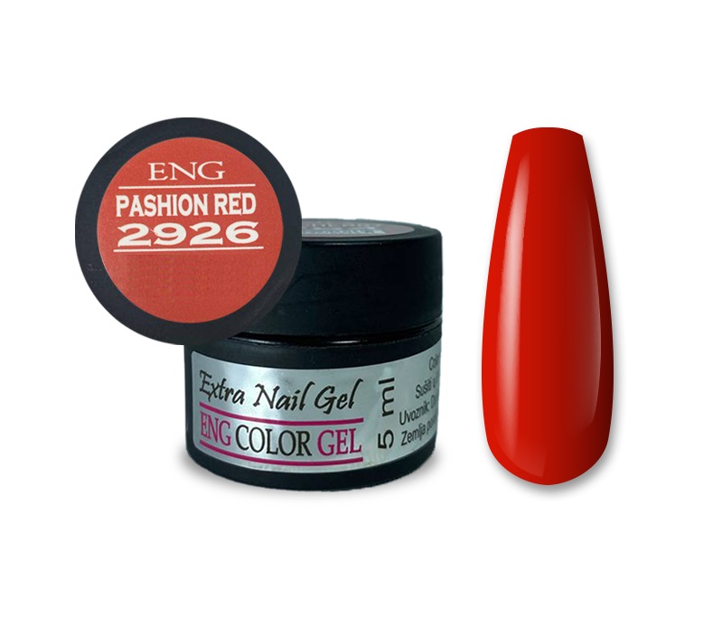 Extra Nail Gel za nokte Pashion Red 2926, 5ml | Online prodaja | Ananas