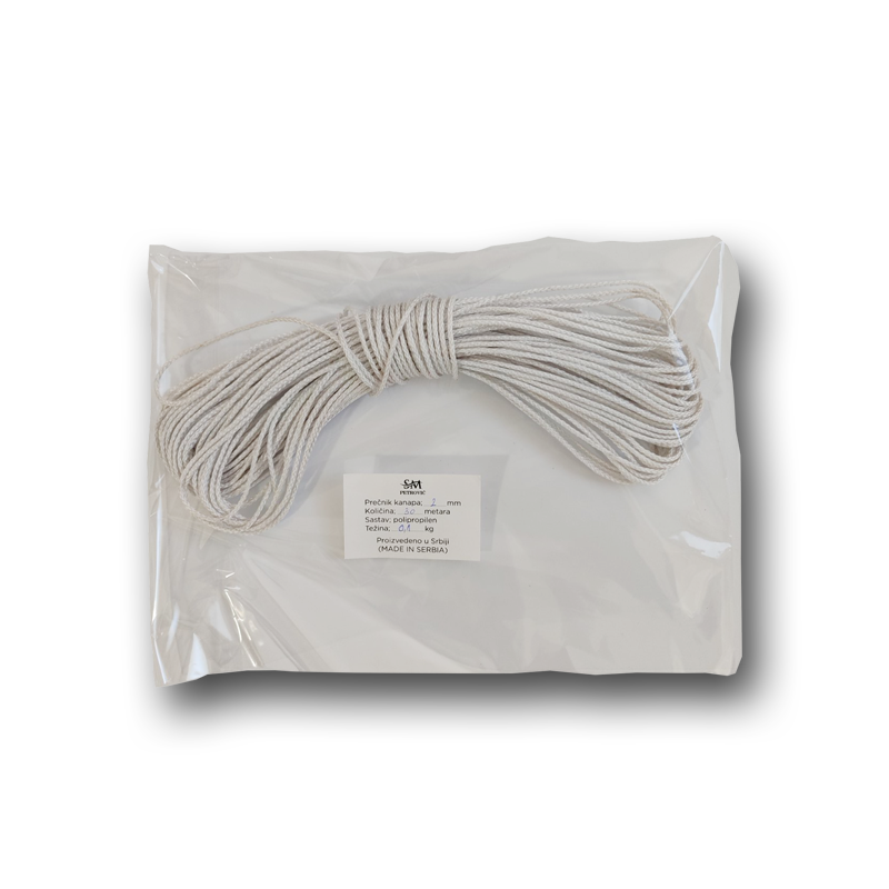 SM PETROVIĆ Kanap polipropilen 2mm, 30m, Beli | Online prodaja | Ananas