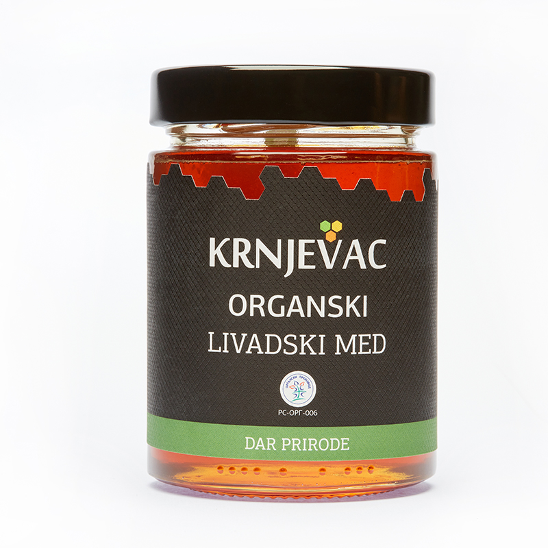 KRNJEVAC Organski livadski med 450g | Online prodaja | Ananas