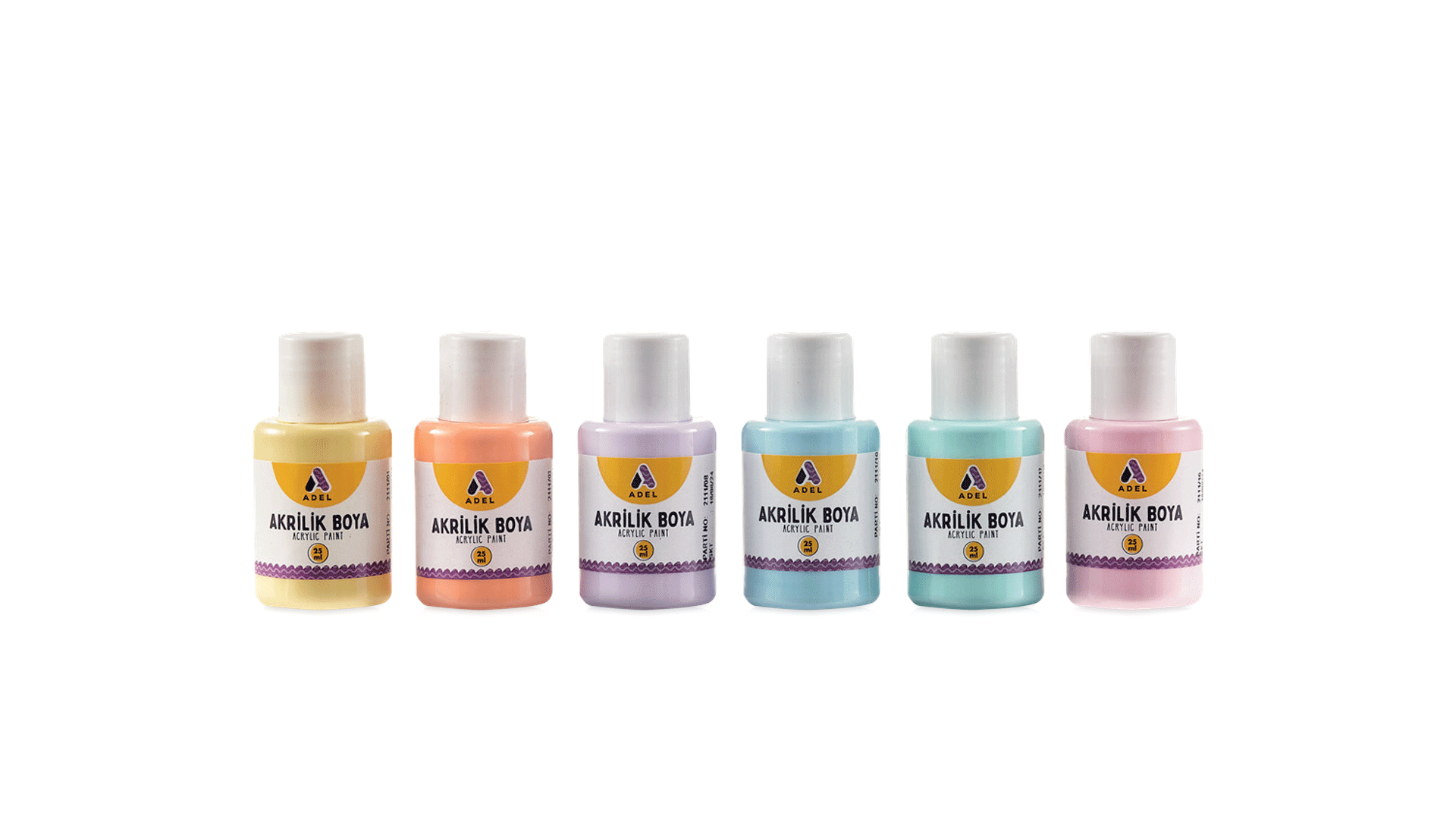 ADEL Akrilne boje Pastel Colors set 25ml 6/1 | Online prodaja | Ananas