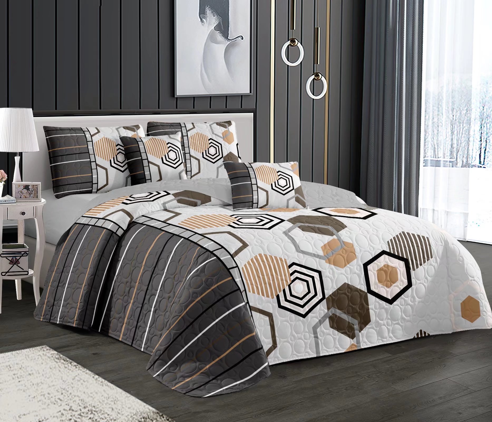 SAJONARA Double set Prekrivač i 2 jastučnice, Sivi | Online prodaja ...