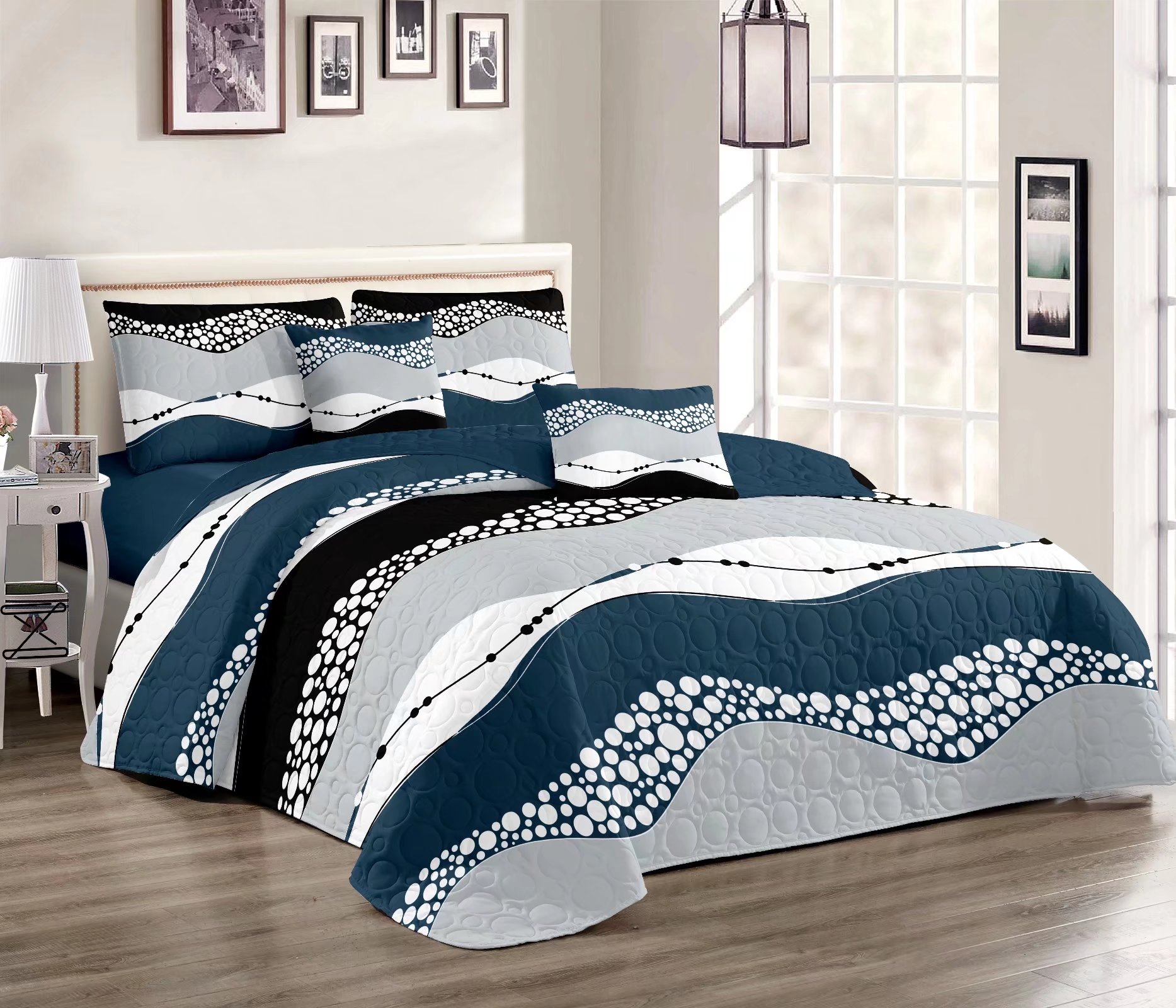 SAJONARA Double set Prekrivač i 2 jastučnice, Petrolej | Online prodaja ...