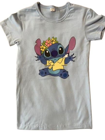 Divars Majica za devojčice sa štampom Stitch, Plava | Online prodaja ...