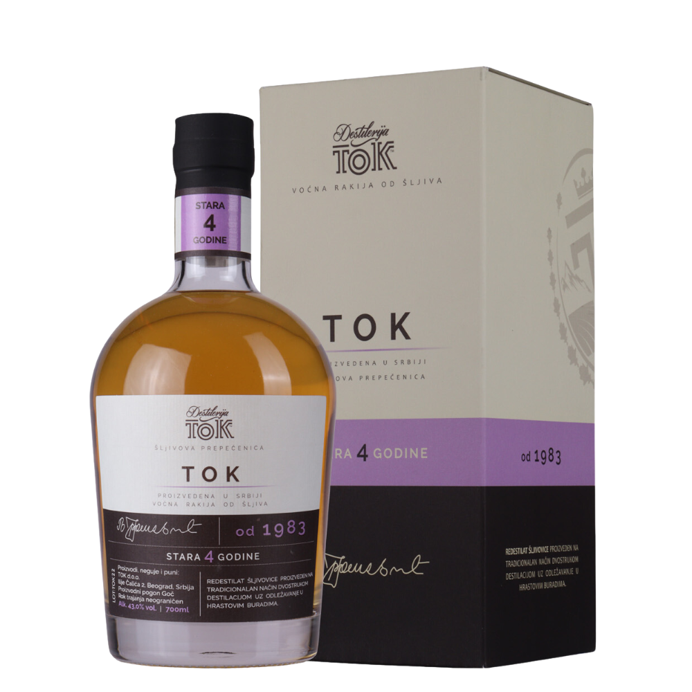TOK Rakija Šljiva 4 Godine Gift Box 0,7 l | Online prodaja | Ananas