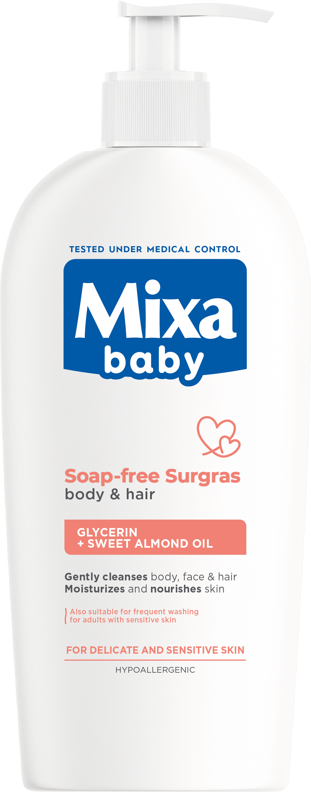 MIXA BABY 2in1 kupka za bebe, 400ml | Online prodaja | Ananas