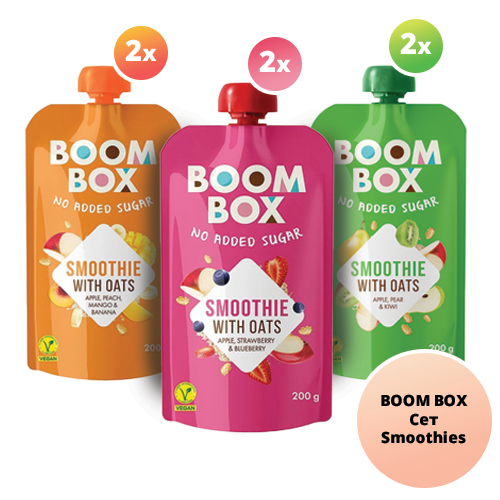 BOOM BOX Сет Smoothie Јаболко - Праска - Манго 200г x2 + Smoothie ...