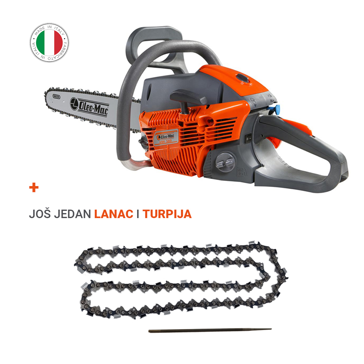 Oleo-Mac motorna testera GSH 56 + Lanac i Turpija | Online prodaja | Ananas