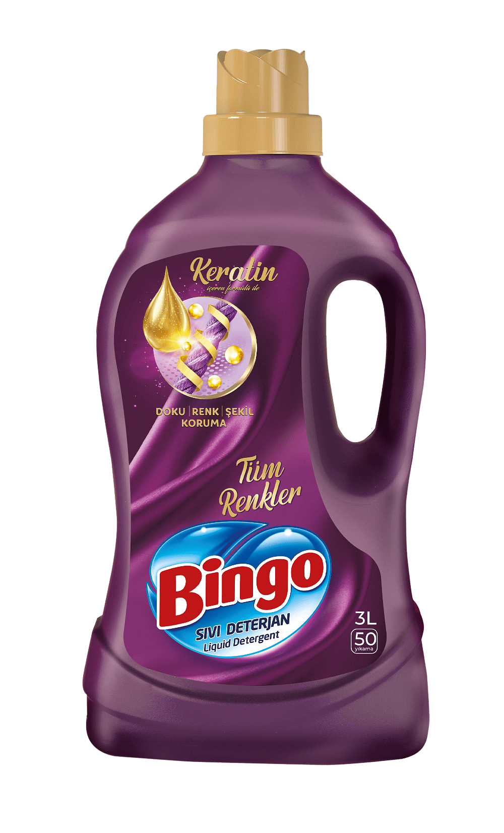 BINGO 3L Течен детергент со кератин за шарени алишта | Најголема онлајн ...