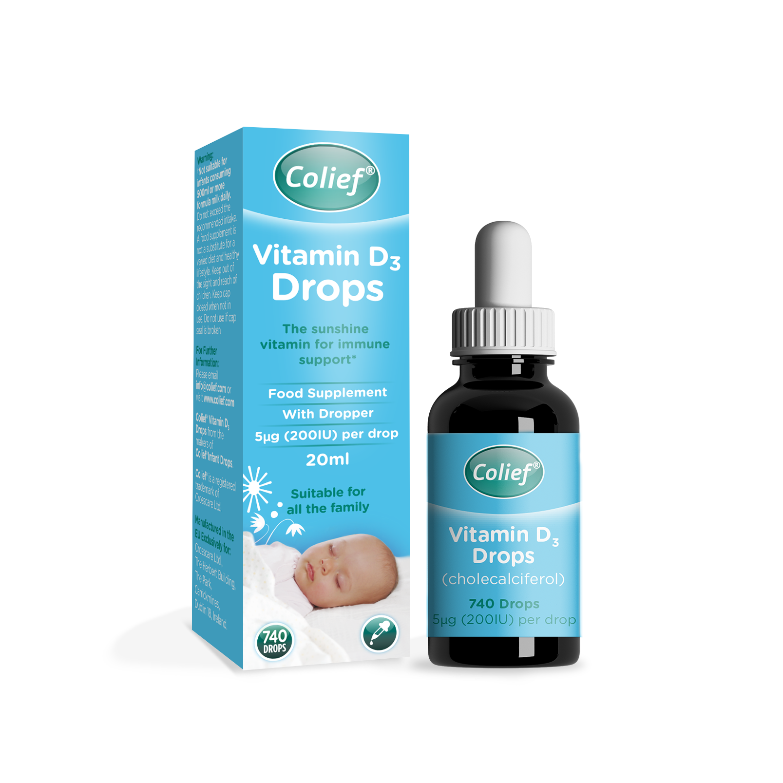 COLIEF Vitamin D3 kapi 20 ml | Online prodaja | Ananas