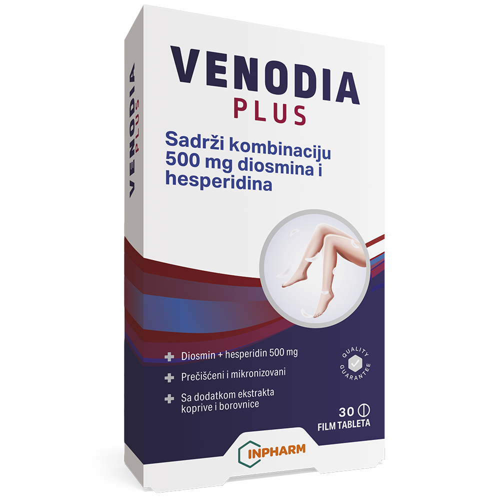 Inpharm Venodia plus, Kod problema sa cirkulacijom, 30 film tableta ...