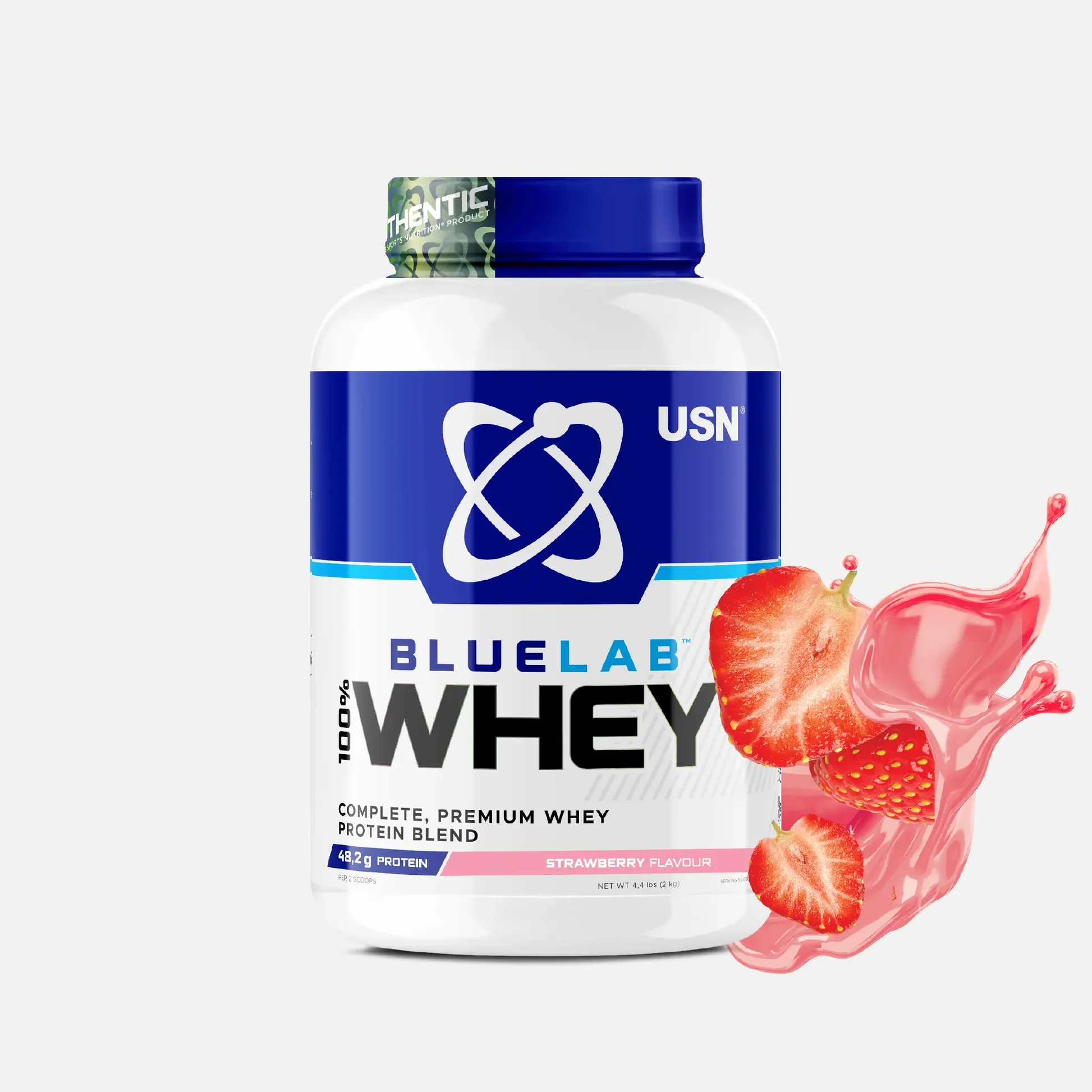 USN BLUE LAB 100% WHEY Premium Протеин 2kg- јагода | Најголема онлајн ...